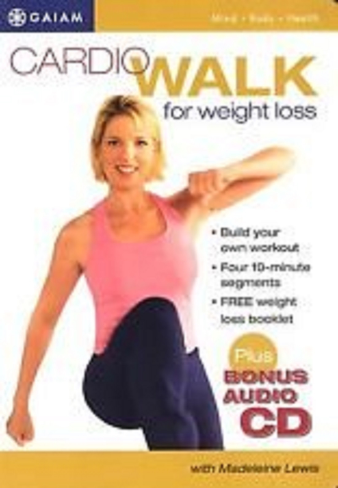 CARDIO WALK FOR WEIGHT LOSS (CD & DVD) workouts burn fat W/ Madeleine ...