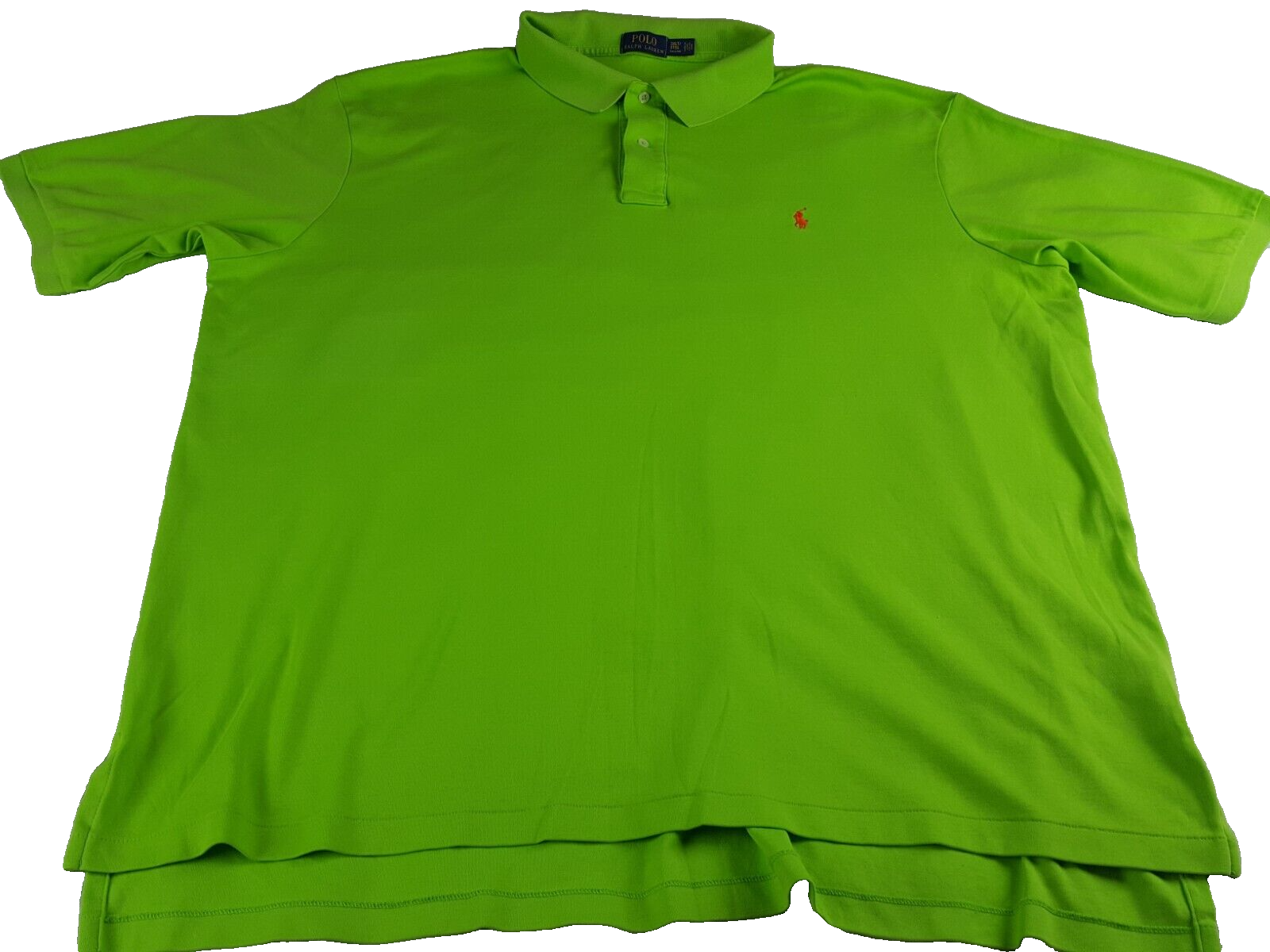 Ralph Lauren Men's Size 3XLT Short Sleeve Lime Green Polo Shirt XXXL ...