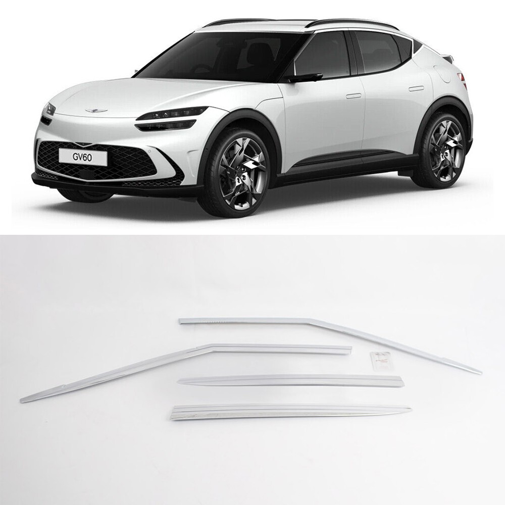 Chrome Window Sun Visor Vent 4p 1set (Fits: 2022 2023 Genesis GV60) | eBay