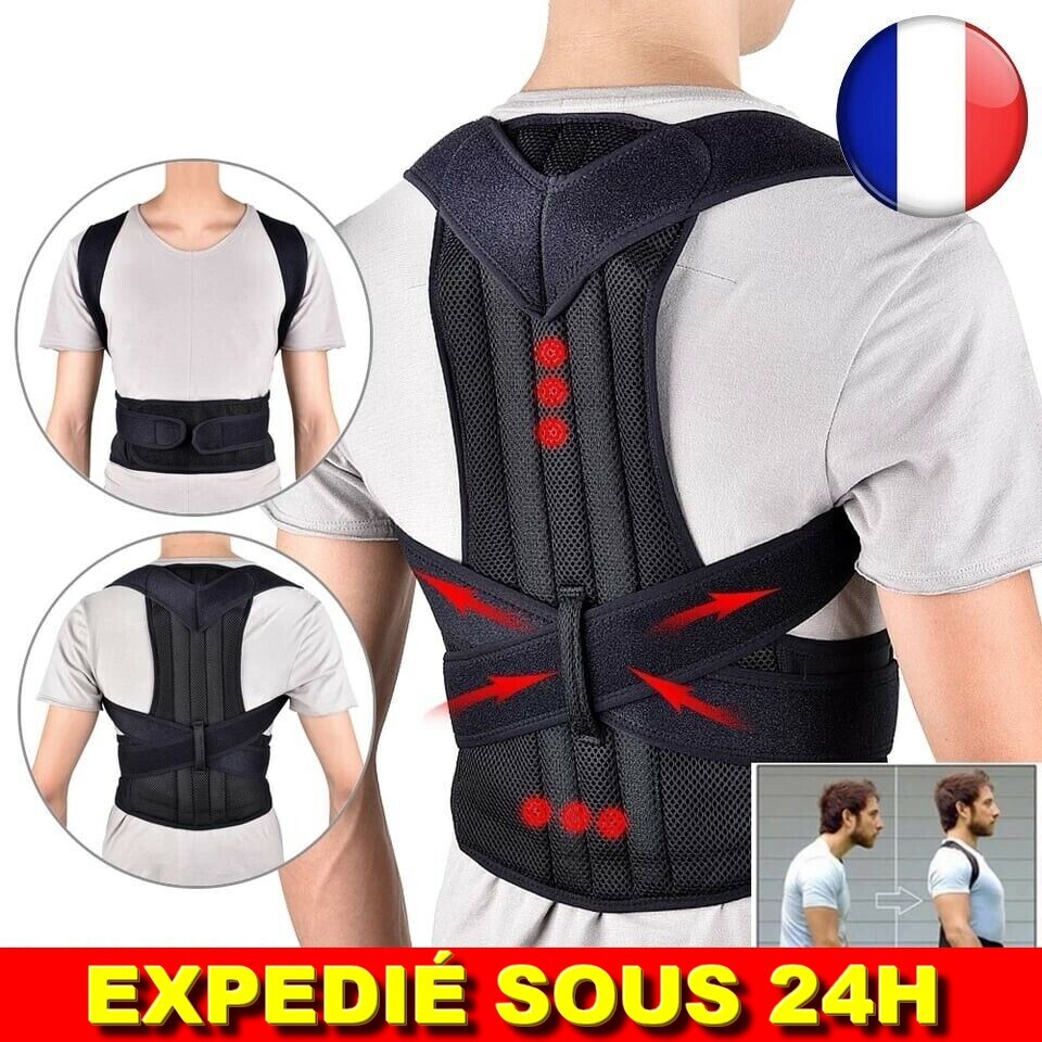 Correcteur Posture Dorsale Soutien Clavicule Dos Attelle Réglable ...