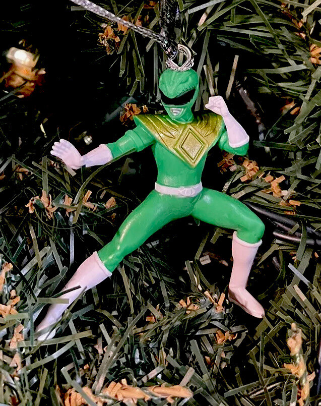 2025 Green Mighty Morphin Power Rangers Christmas Tree Ornament New | eBay