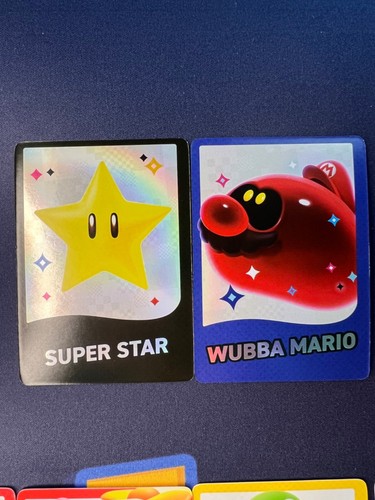 Super Mario SUPER STAR & WUBBA MARIO FOILS + others cards | eBay