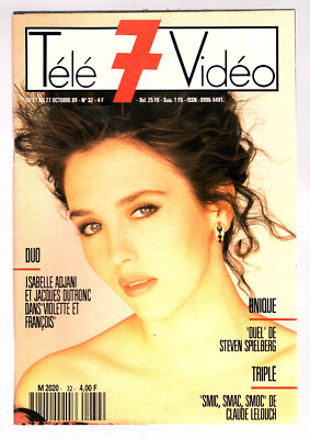 TÉLÉ 7 VIDÉO N° 32 (1989) ISABELLE ADJANI | eBay