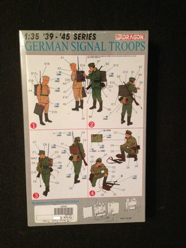 Dragon 1/35 6053 WWII German Signal Trooper & Photo-Etch Parts Sealed ...
