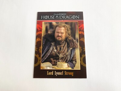 Lord Lyonel Strong 2024 Rittenhouse House of the Dragon Season 1 Card ...