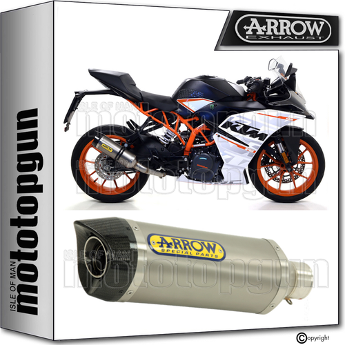 ARROW EXHAUST OK THUNDER CARBY ALUMINIUM KTM RC 125 2017 17 2018 18 | eBay