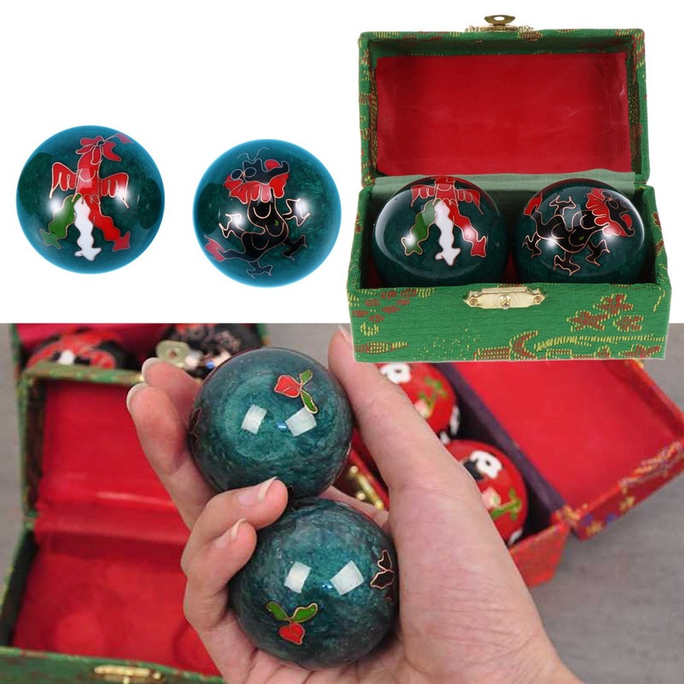 Health Massage Exercise Meditation Balls Stress Relief Handballs | eBay ...