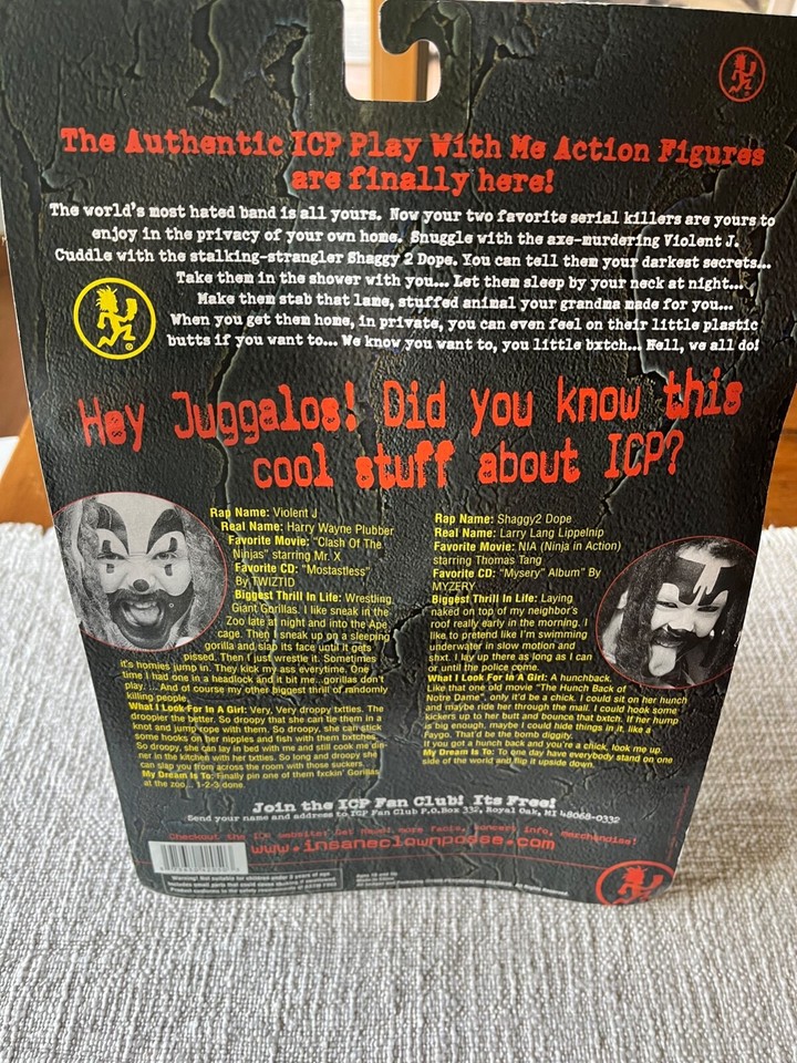 Insane Clown Posse Play With Me Action Figures ICP Shaggy Violent J ...