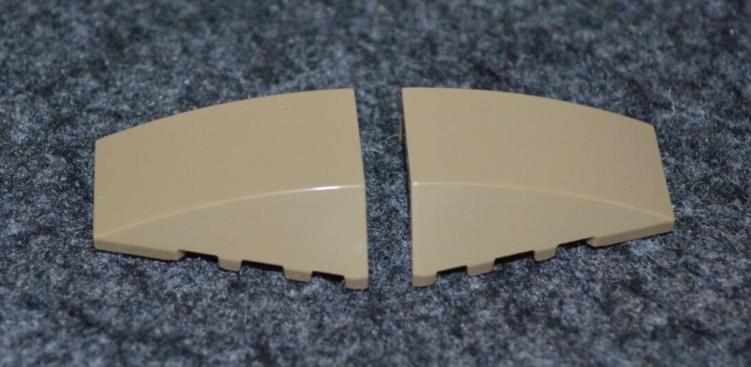 (2) 4x4 Dark Tan Tapered Nose Cover / Hull Bricks ~ New Lego Parts ~ | eBay