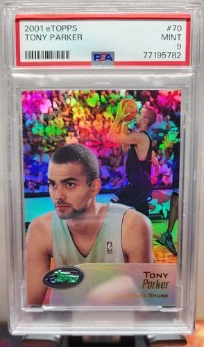 Tony Parker RC eTopps San Antonio Spurs #'d Rookie Card PSA 9 Mint | eBay