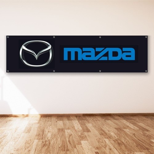 Mazda 2x8 ft Banner JDM Rotary Miata Speed RX7 RX8 Car Racing Show Flag ...