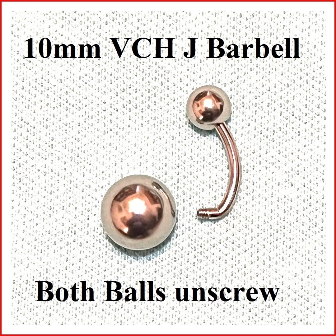 Handcrafted Surgical Steel J Shape for VCH Piercing Enhance to Triangle ...