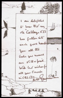 Arthur Ransome - Illustrated and Signed Letter by Well-Known Author | eBay