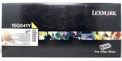 Lexmark 15G041Y Toner Original Yellow C752/C752L/C760/ C762/X752/X762 [ - Box] | eBay