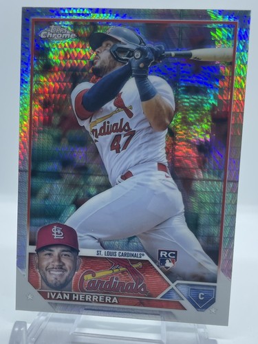 2023 Topps Chrome Ivan Herrera RC Rookie PRISM REFRACTOR St. Louis ...