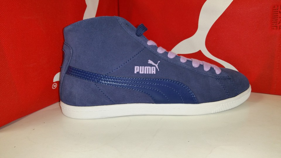 PUMA Women's Glyde Mid Top Shoes Size 6-10 Grey Pink / Blue Lavender | eBay