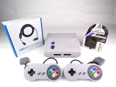 SNES Jr 1-CHIP Console RGB CSync MODIFIED + 2 Controllers HD ...