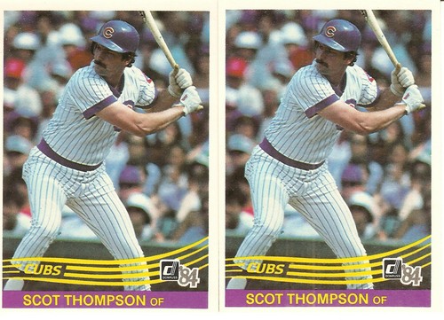 2 CARD 1984 DONRUSS SCOT THOMPSON BASEBALL CARD LOT #167 | eBay