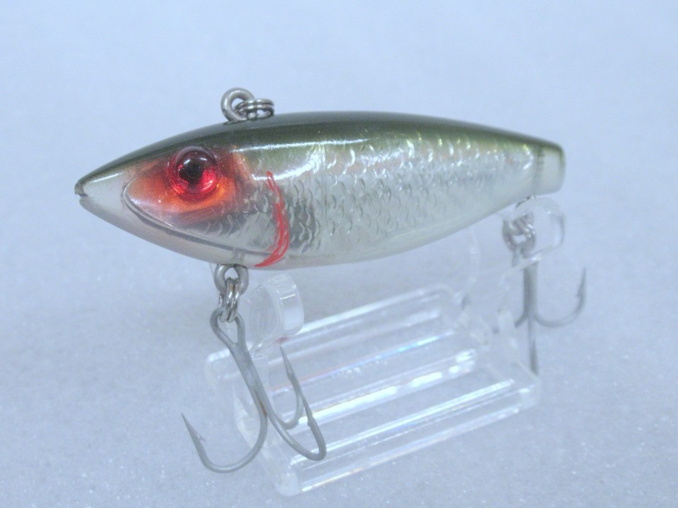 Vintage L&S MirrOlure 33MR18 Green Back 3" Red Eye Silver Flash Fishing ...