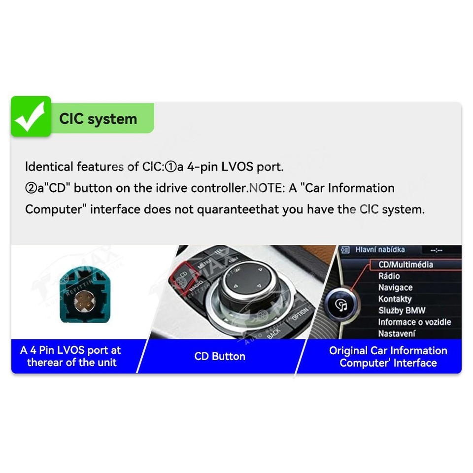 Dual Screen Car Radio For BMW X5 X6 2008-2018 Digital Cluster CIC CCC ...