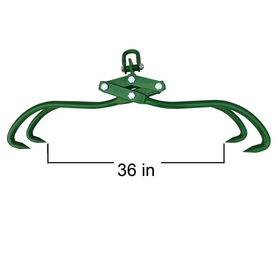 4 Claw Log Lifting Tongs Timber Claw Hook, 36in - Heavy Duty Grapple ...