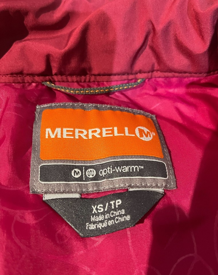 Merrell Opti Warm Size Extra Small Jacket Full Zip | eBay