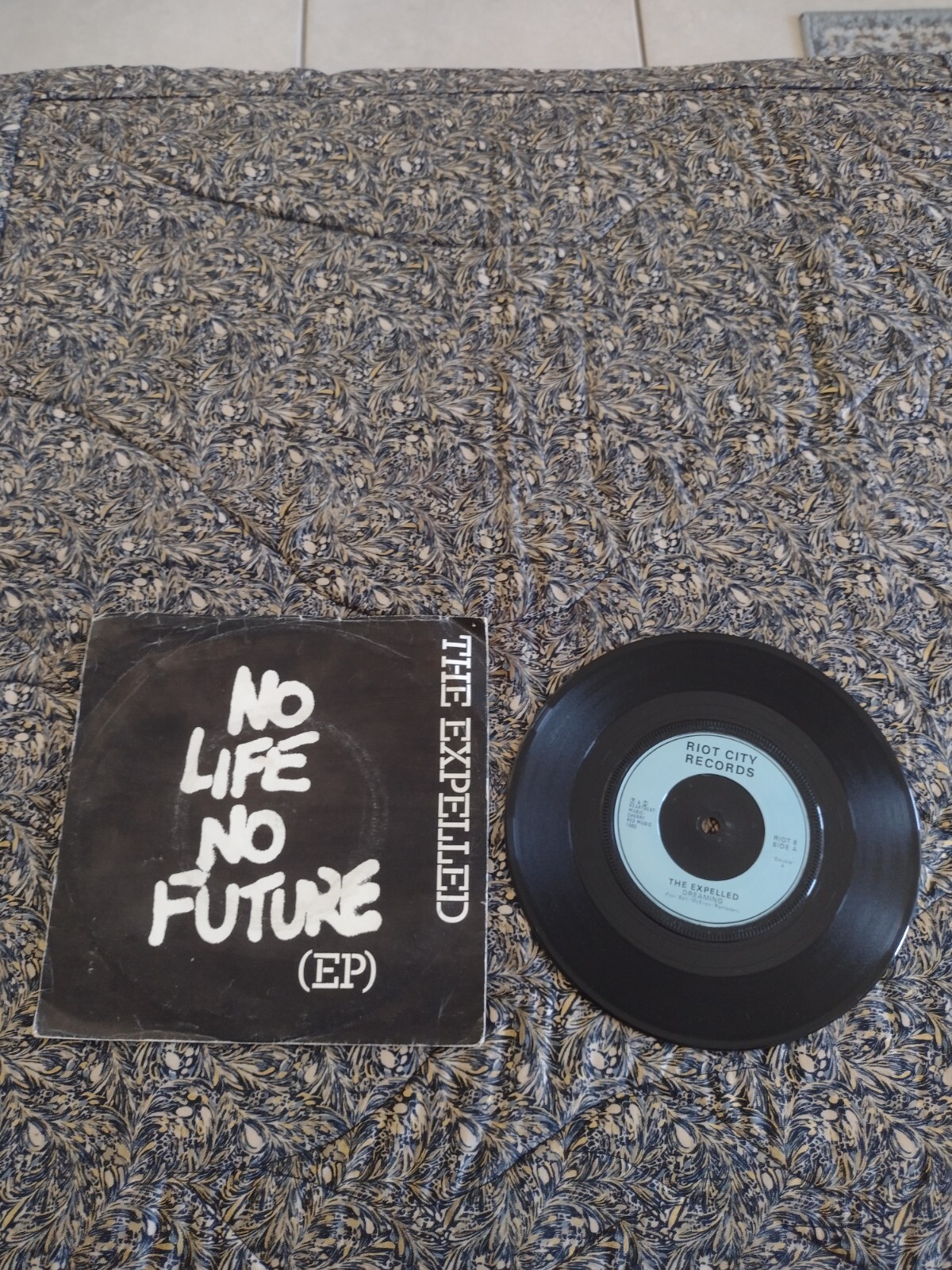 THE EXPELLED - NO LIFE NO FUTURE EP - 45 VINYL RECORD uk PUNK clash sex ...