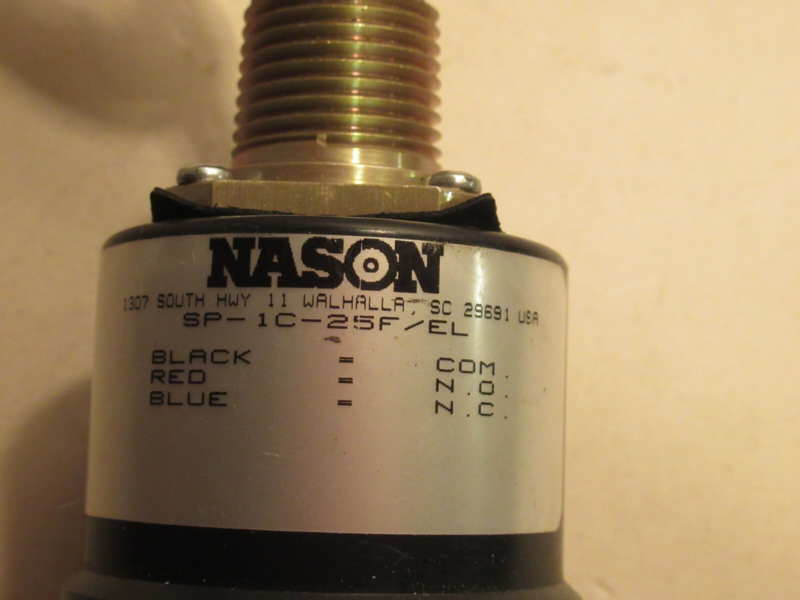 NEW NASON SP-1C-25F/EL PRESSURE SWITCH | eBay