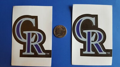 LOT OF 2 MLB LICENSED COLORADO ROCKIES STICKERS 4.5" X 3" 99 CENT ...