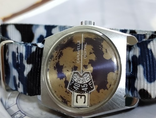 Caravelle Bulova Jump Hour Digital Anos 60 West Germany Raro calibre ...