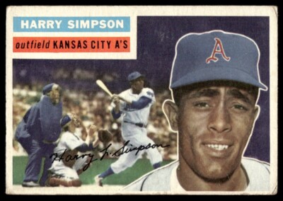 1956 Topps Baseball Card Harry Simpson Kansas City Athletics #239 VG | eBay