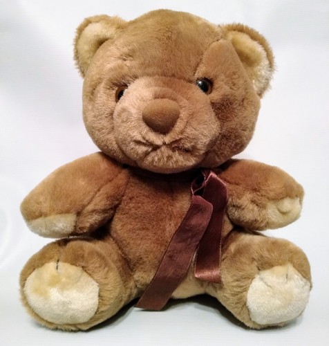 Vintage Gerber Teddy Bear Precious Plush Stuffed Animal 10" 80's Brown ...