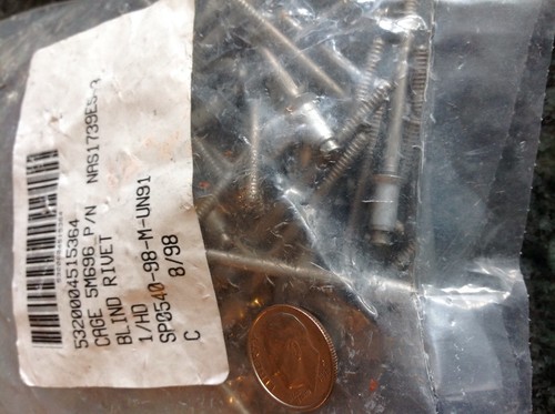 Allfast fastening systems aircraft rivets 100 pcs NAS1739E5-3 0.180 dia ...