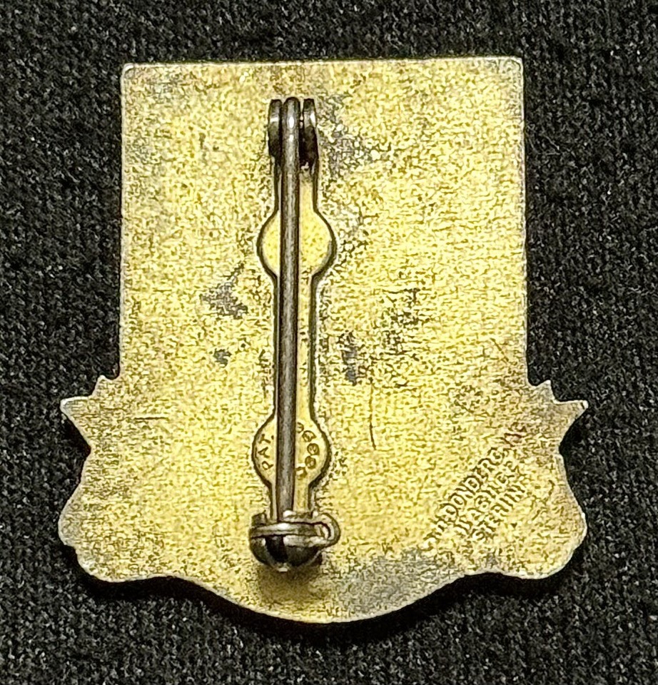 Original WWII 820th Tank Destroyer Battalion DI DUI Pin Back Dondero ...