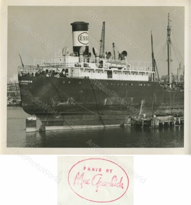 Esso tanker ship antique photo | eBay