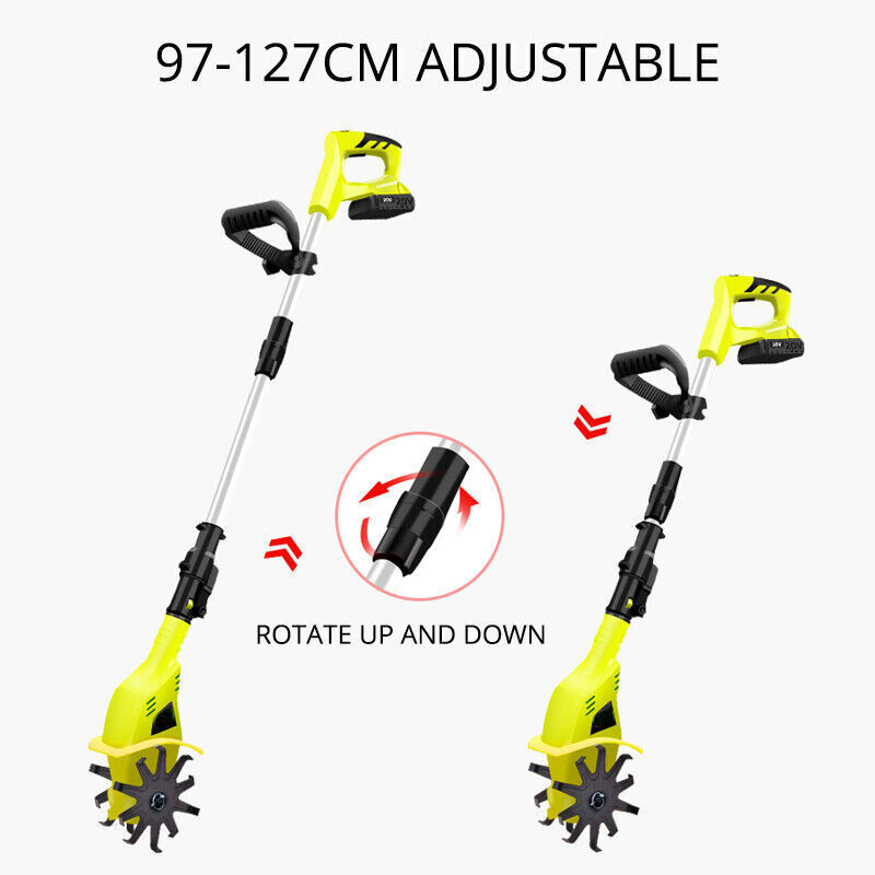 20V Electric Weeder Ripper Handheld Micro Tiller Hoe Rotary Tiller ...