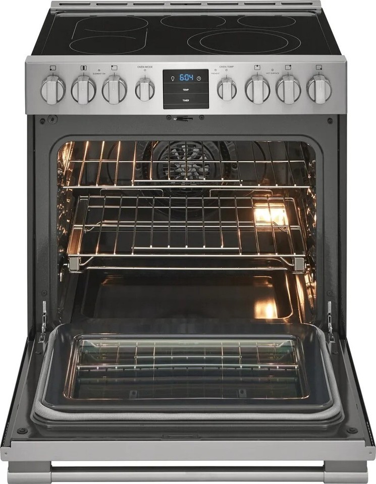 Frigidaire PCFE3078AF 30" Stainless Pro 5 Element Electric Range NIB ...