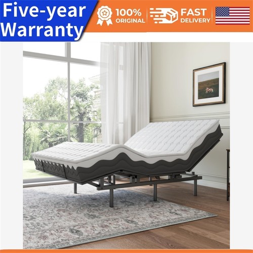 ☑️Full Adjustable Bed Frame Wireless Remote Memory Function Adjustable ...