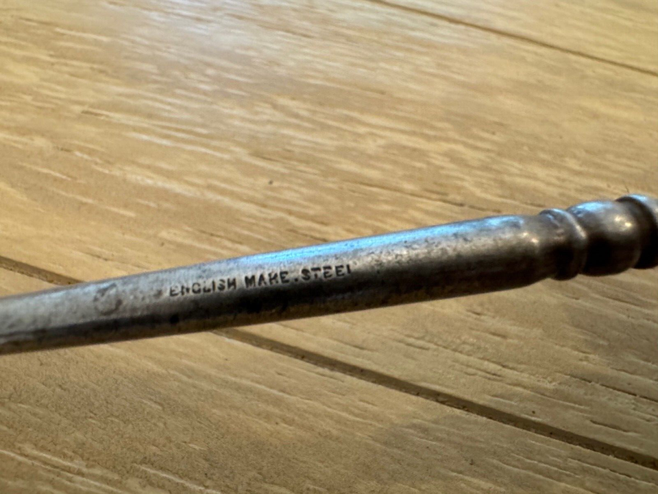 Antique English Hallmarked Sterling Silver Handle Button Hook w ...