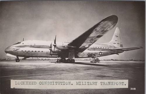 Aircraft Plane 1948 Lockheed Constitution Military Transport Original ...