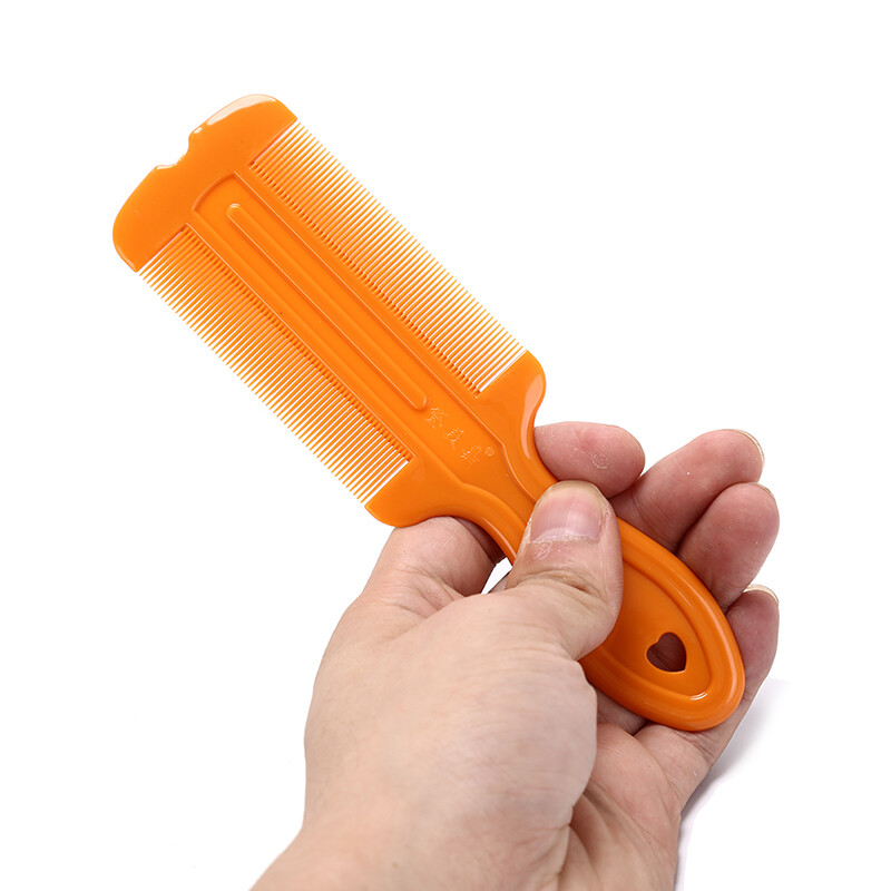 plastic handle double sided head lice comb hair combs lice flea nit ...