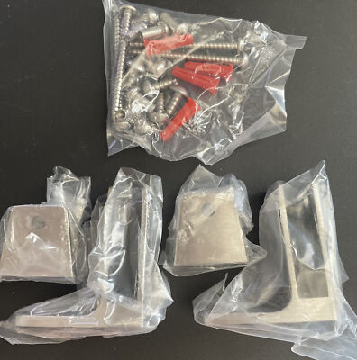 ASI GLOBAL Panel Bracket 40-8275010, Stainless Steel, 2 1/2 in x 3 1/4 ...