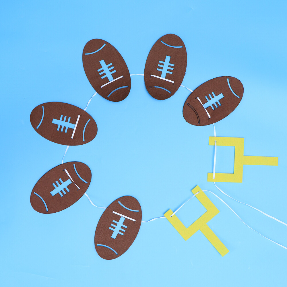 3 Meters Rugger Cutouts Football Party Banners Birthday Bunting Garland ...