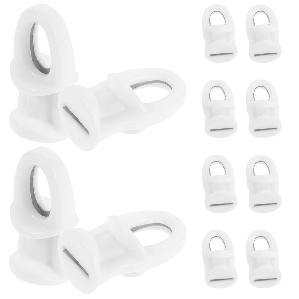 100 Pcs Curtain Track Wheels Plastic Metal Rail Gliders For Window Door ...