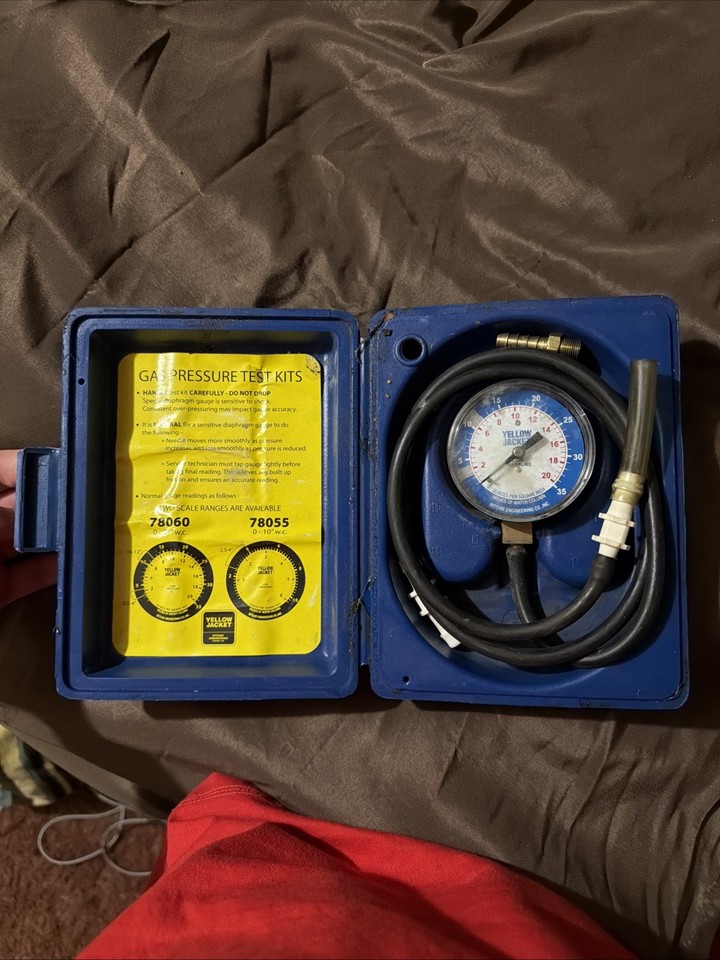 Yellow Jacket Gas Pressure Test Kit Ritchie Engineering Co. USA 78060 0 ...