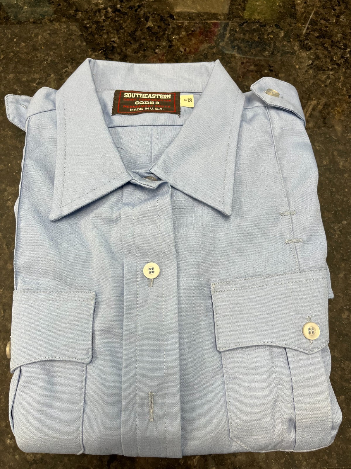 WOMEN'S BLUE SOUTHEASTERN CORPORATION CODE 3 SHORT SLEEVE SHIRT SIZE 44 ...