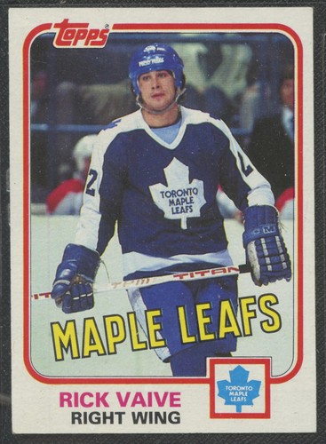 1981-82 Topps #44 Rick Vaive Toronto Maple Leafs | eBay