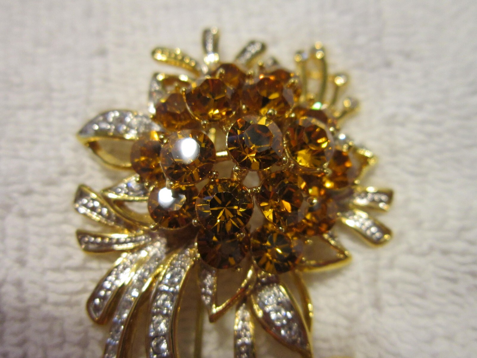 JBK Jackie Kennedy Flower Bouquet Pin Brooch Broach S… - Gem