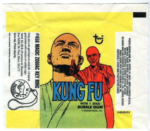 Kung Fu 1973 Topps Vintage Bubble Gum Trading Card Wrapper | eBay
