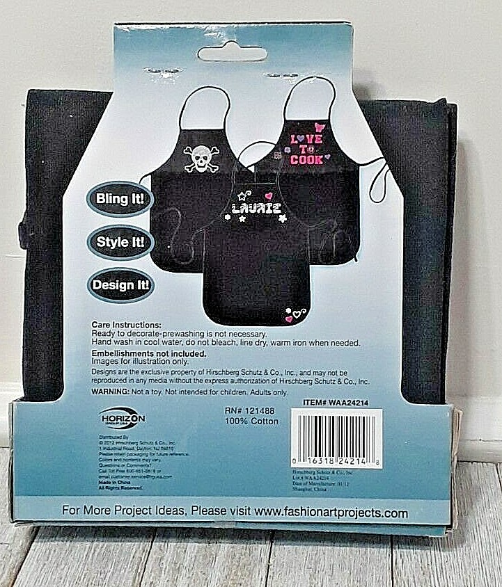 3 Pack Fashion Art Next Style Black Canvas Craft Aprons | eBay